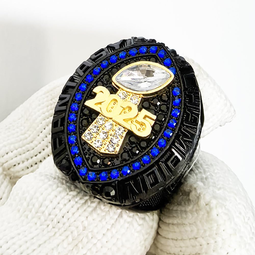 Snapklik.com : Noblehead 2025 Fantasy Football Championship Ring Heavy ...