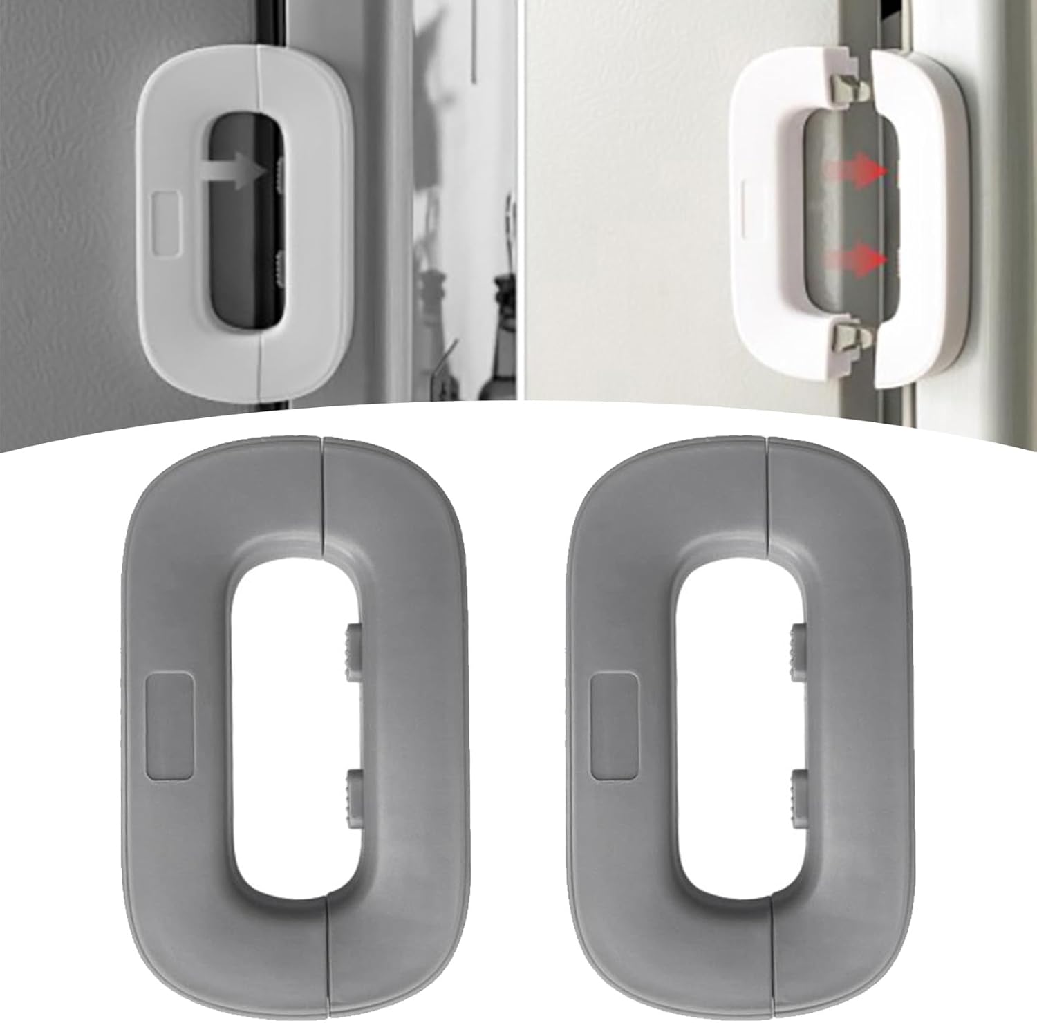 Amazon.com - Self-Adhesive Fridge Lock Latch System, Freezer Latch to ...