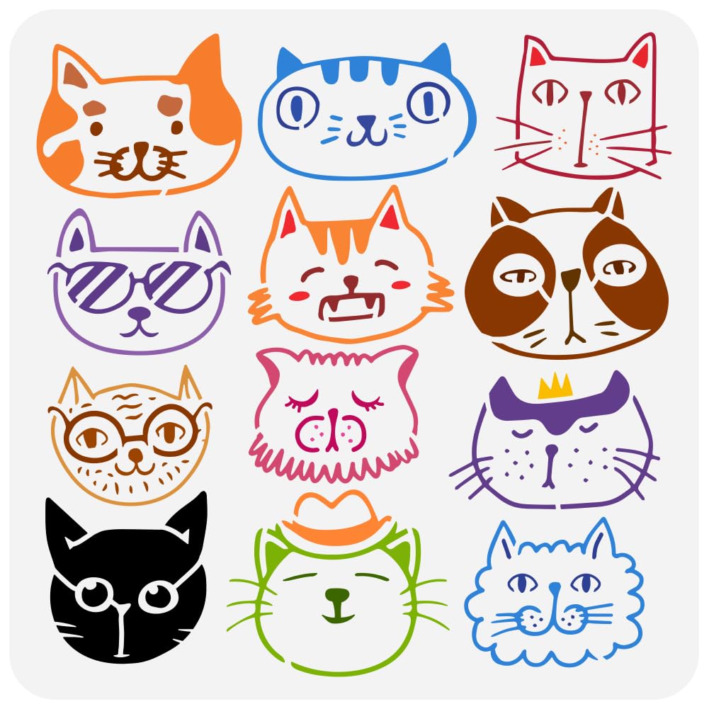 Cat Face Patterns For Crafts Printtoo Cat Face Pattern Craft Textile