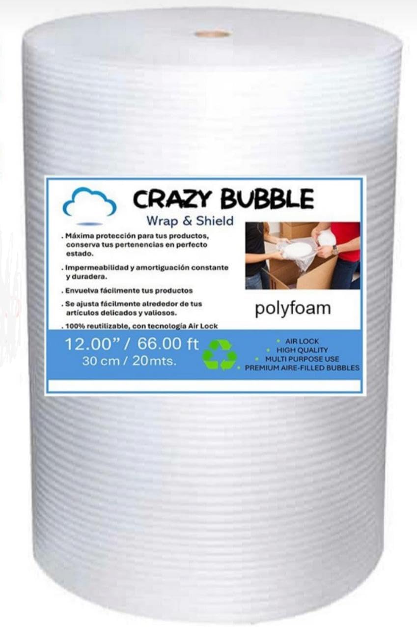 Rollo de Hule Espuma Acolchado Polyfoam de 20 mts de Largo por 30 cm de ...