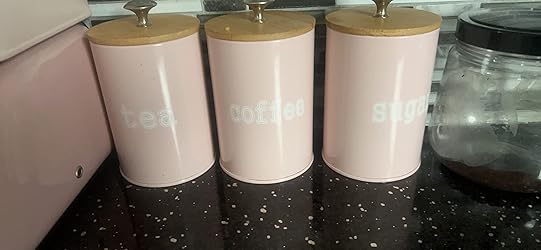 Amazon.com: X022S Set of 3 Metal Food Storage Tin Canister/Jar with ...