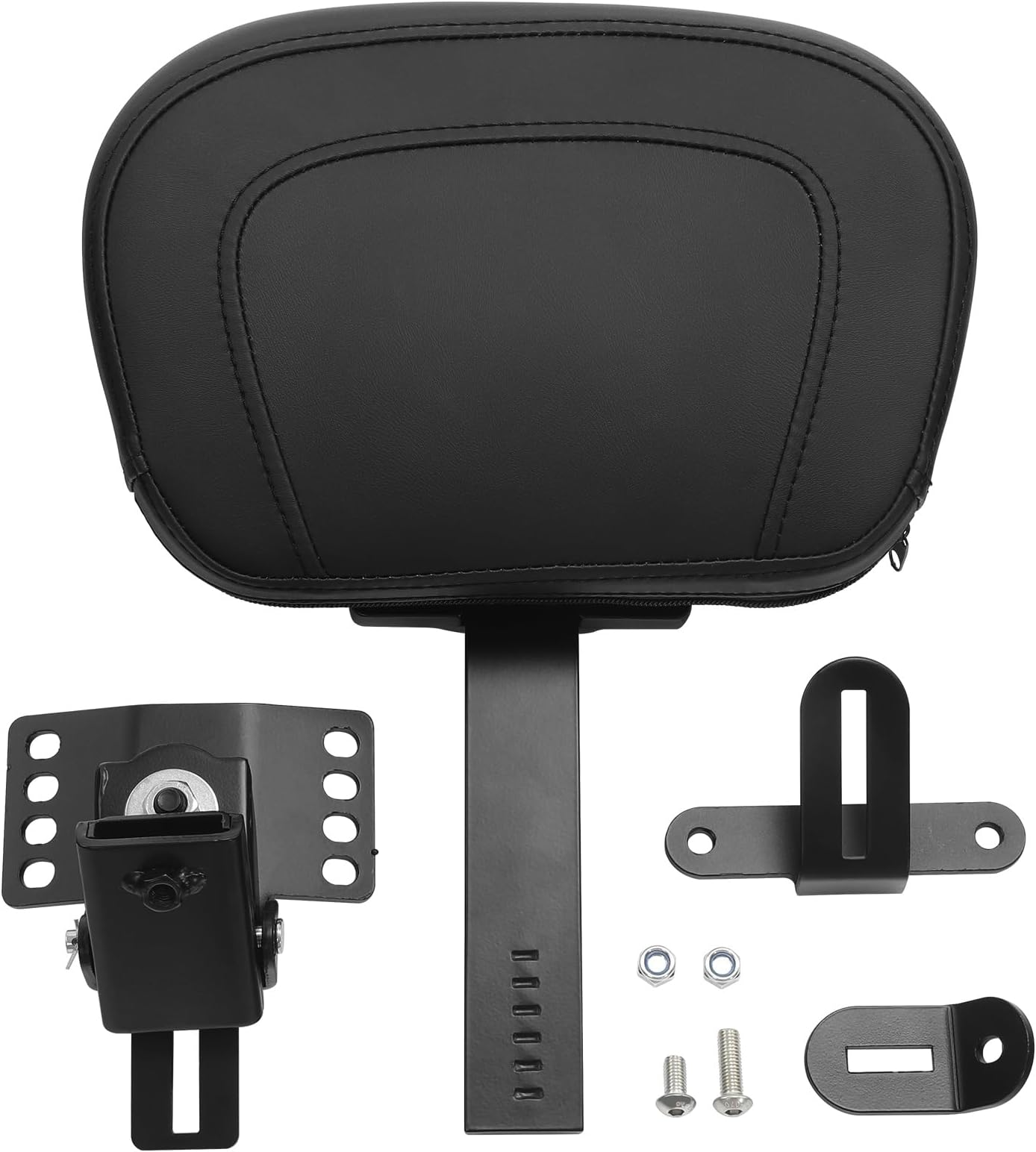Amazon.com: XMT-MOTO Adjustable Stitched Driver Backrest For Harley ...