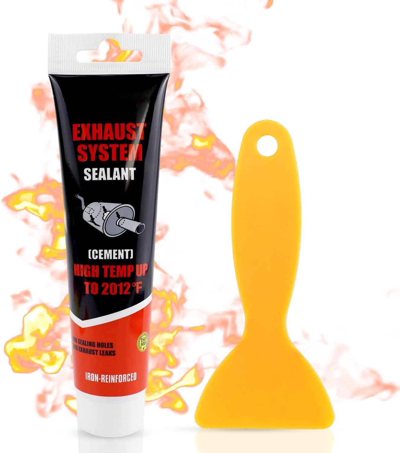 Tyafzzn Exhaust Mounting Paste with Straight Handle Scraper, Exhaust ...