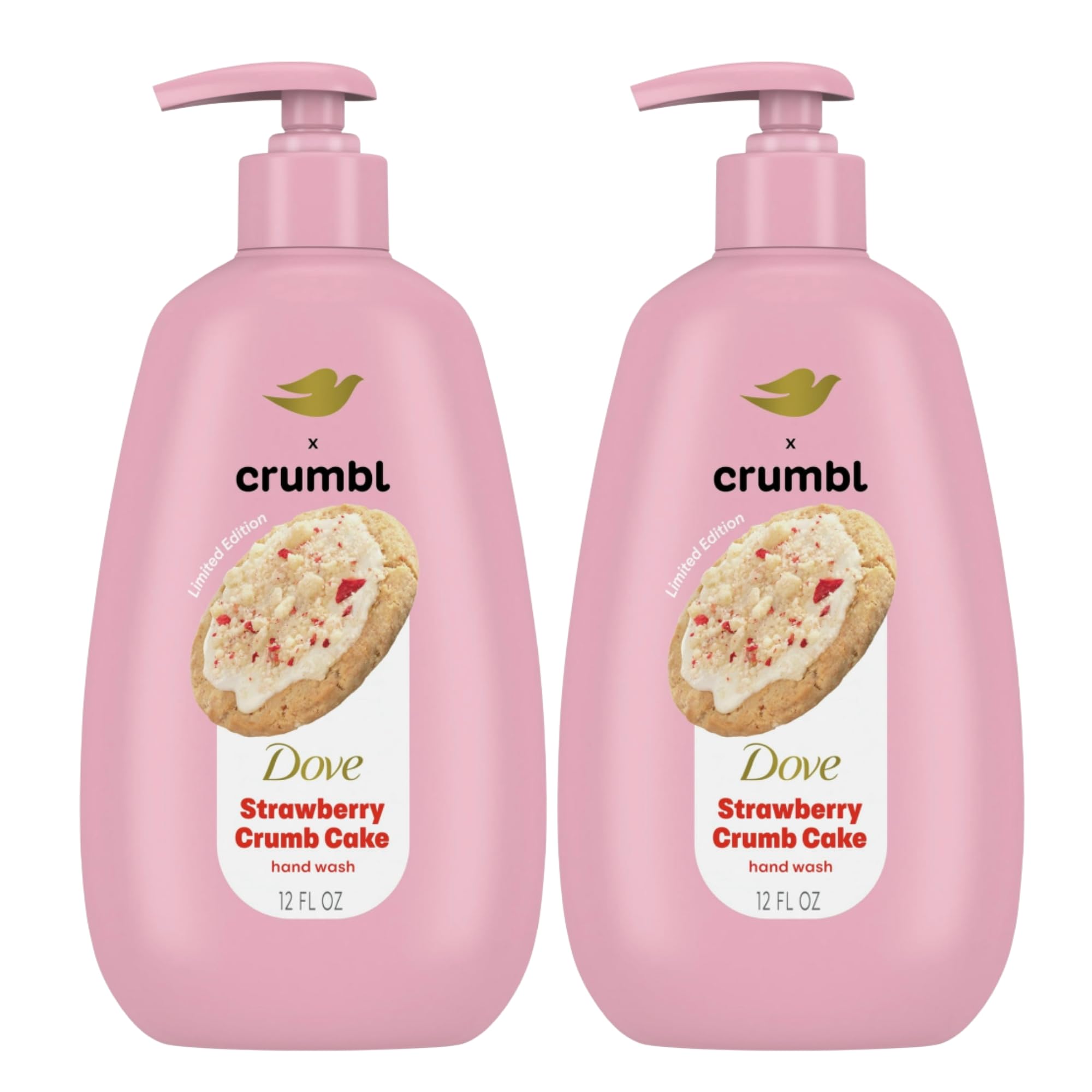 Amazon.com : Dove X Crumbl Moisturizing Liquid Hand Wash Strawberry ...