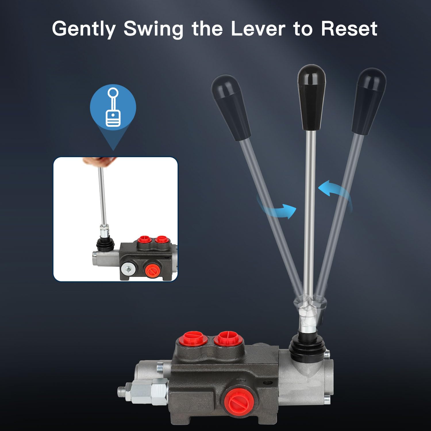 Snapklik.com : Hydraulic Flow Control Valve, 1 Spool 11 GPM Hydraulic ...
