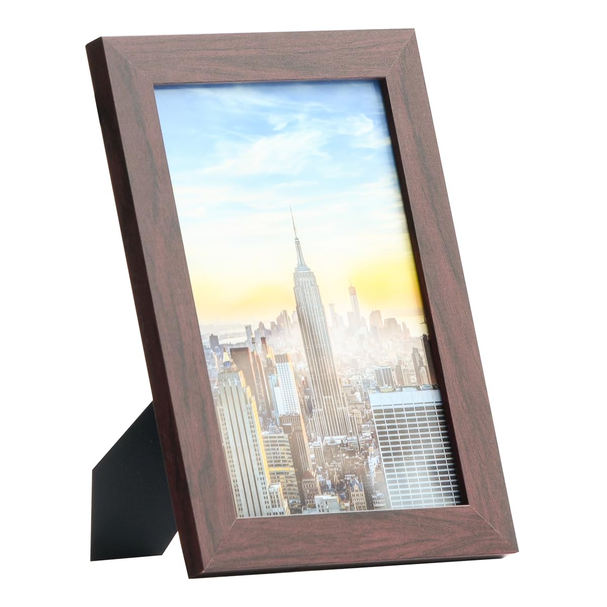 Frame Amo 6x9 Brazilian Walnut Modern Picture Frame, 1 inch Border ...
