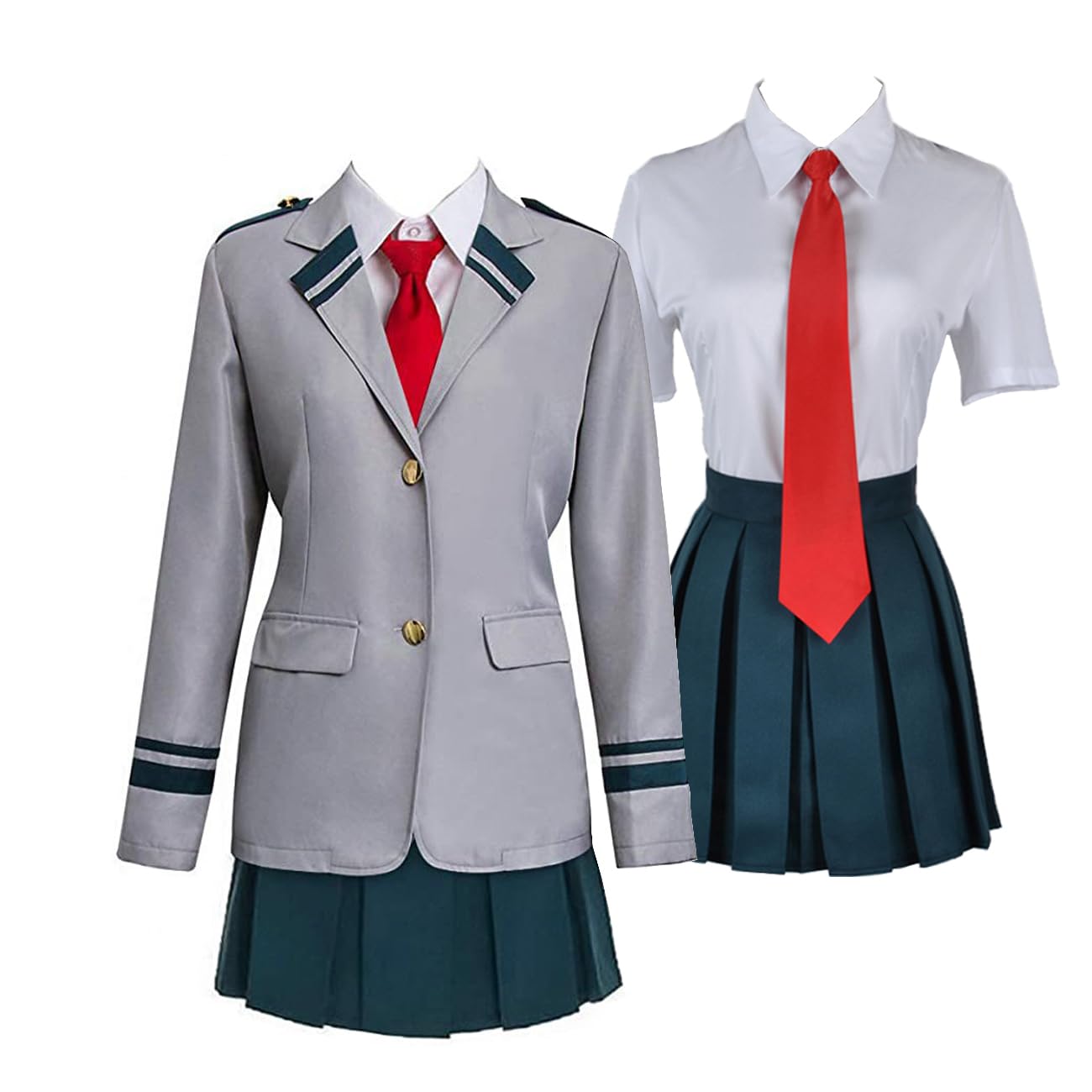 Fpingmha Deku Uraraka Cosplay Uniform Academia Men Women High School ...
