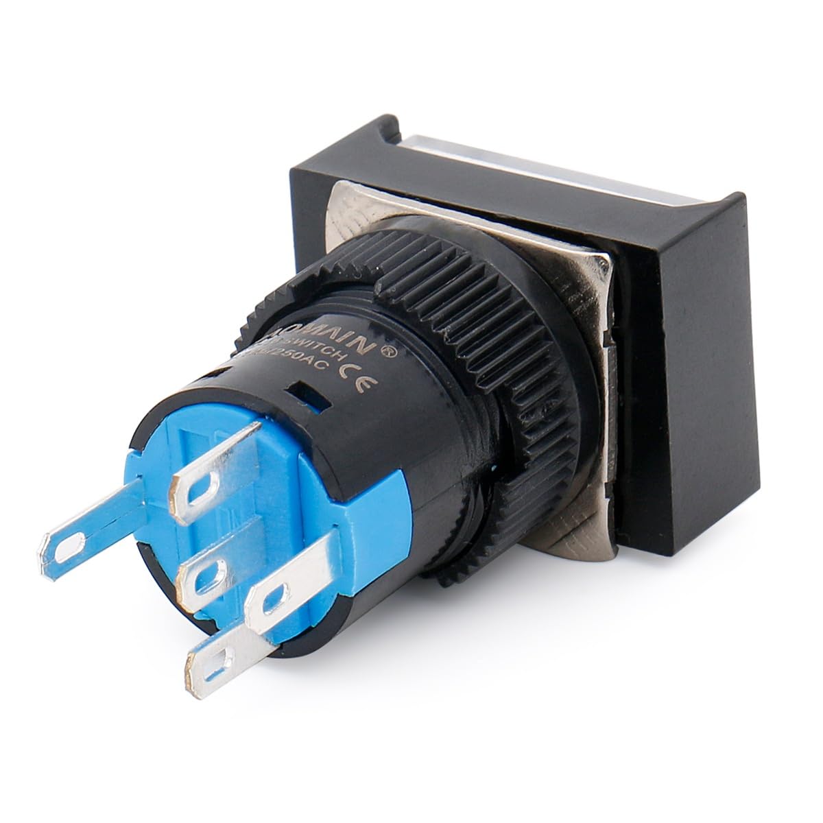 Snapklik.com : Baomain 5-Pack 16mm (5/8") 12V DC Latching Push Button ...