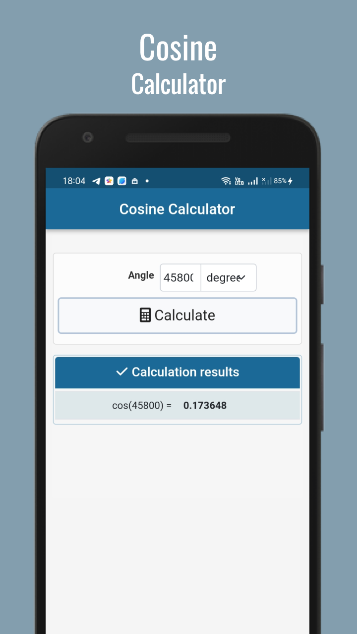 Cosine Calculator - App on Amazon Appstore