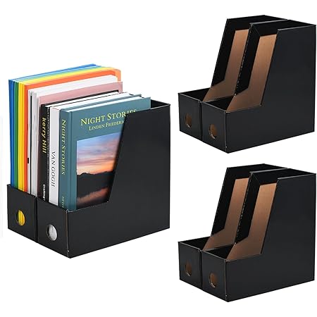 Amazon.com: komstuon Magazine File Holder(6 Pack), Cardboard Magazine ...