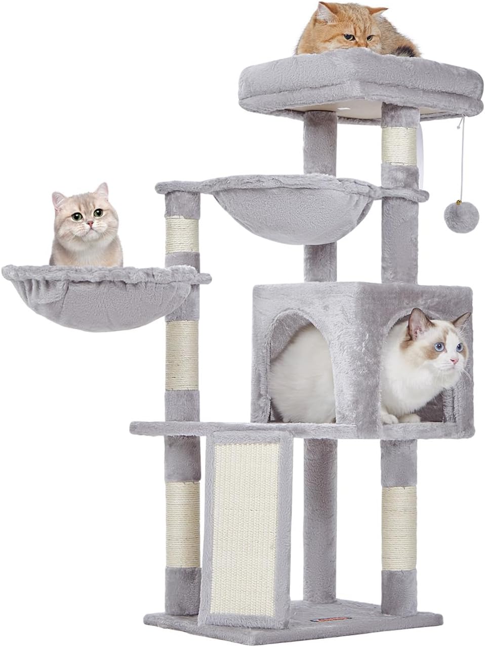 Amazon.com: Cat Craft Plush Cat Condo Duplex with Integrated Cat Toys ...