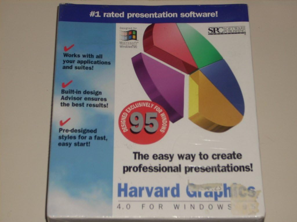 Amazon.com: Harvard Graphics 4.0 for Windows - Retail Box - Designed ...