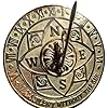 Amazon.com: WARESHIRE Brass Sundial Clock for Garden Yard Outdoor ...