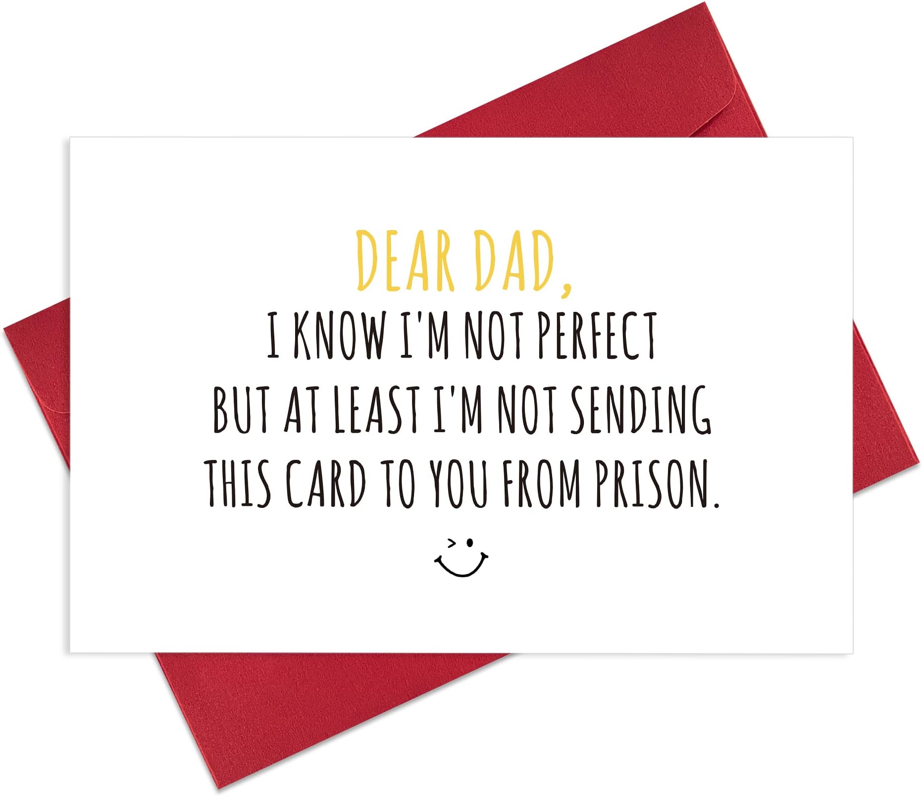 Amazon.com : Ogeby Rude Fathers Day Card Gifts from Daughter Son, Funny ...