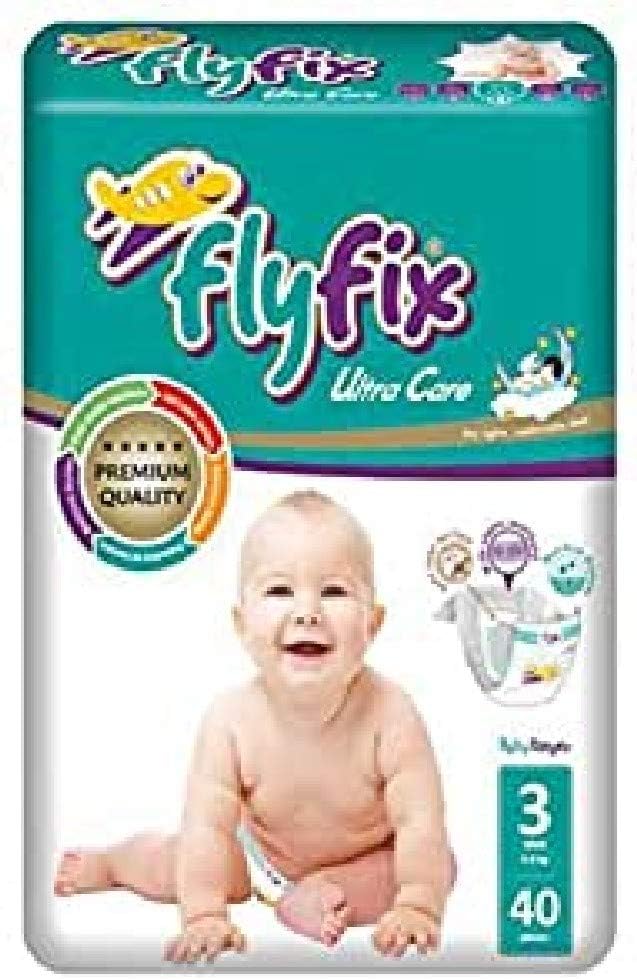 FlyFix TRFFXBD100005 Baby Diapers, Ultra Comfort and Protection, Midi ...