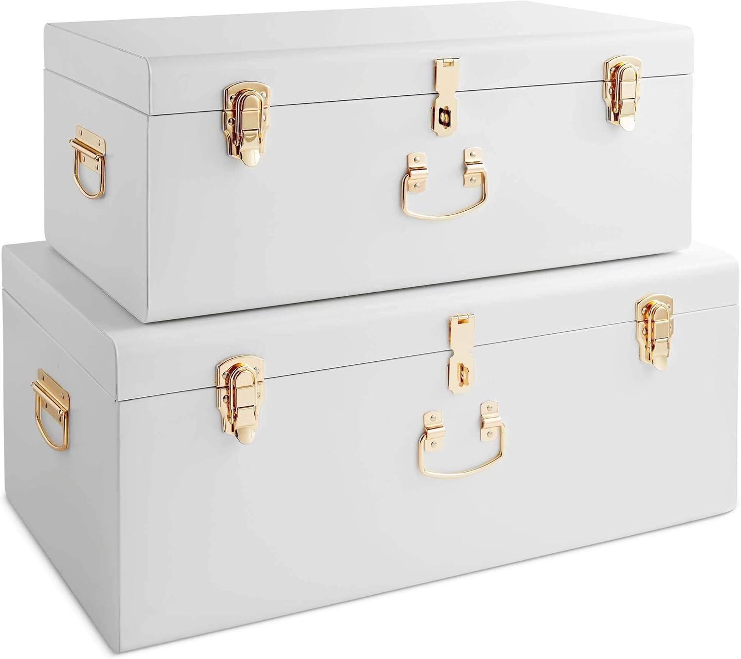 Amazon.com: Allan & Coods - Decorative Metal Trunk Set of 2 - Vintage ...