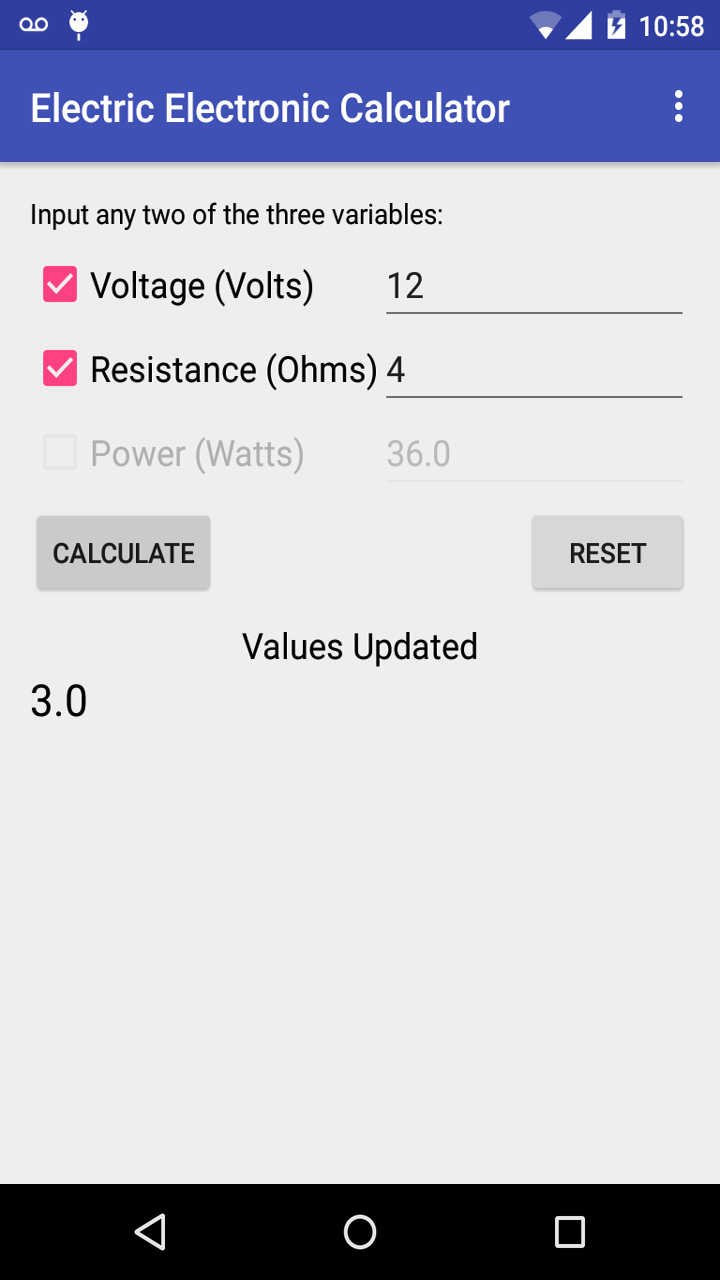 Electrical and Electronic Engineering Calculator - App on Amazon Appstore