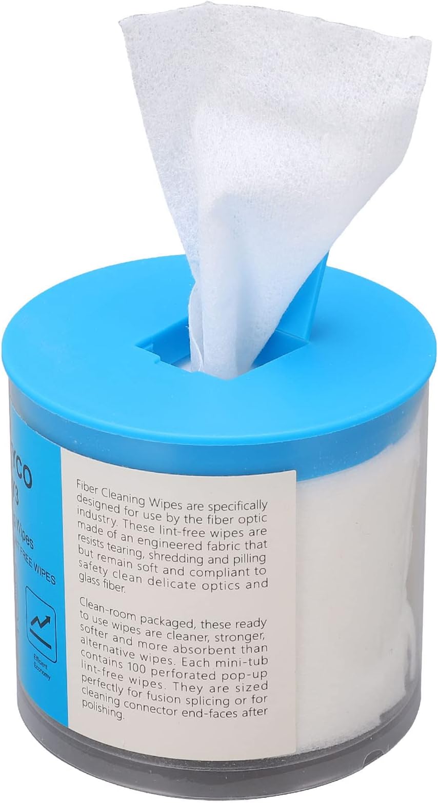 Amazon.com: 100 Pieces Fiber Optic Cleaning Wipes, Optical Optic Cable ...