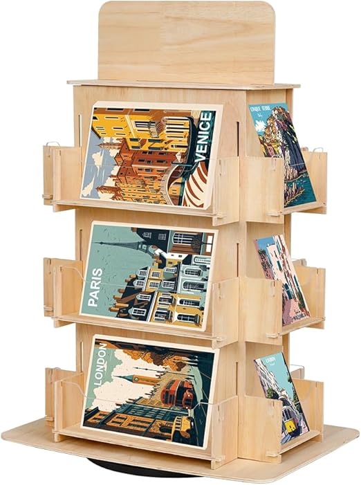 Amazon.com: Derkerry 3 Tier Sticker Display Stand for Vendors 4-Sided ...