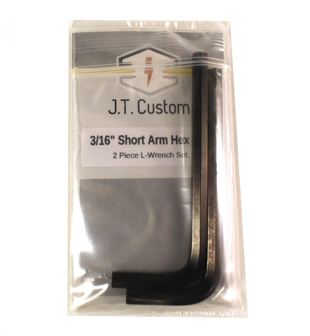 Snapklik.com : JT Custom 3/16 Short Arm Hex Key L-Wrench 2 Pack
