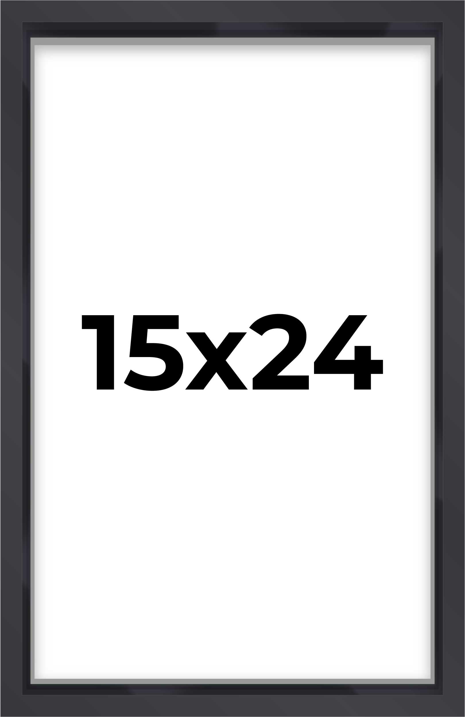 Amazon.com - 15x24 Shadow Box Frame Contemporary Black | 3/4" Depth of ...