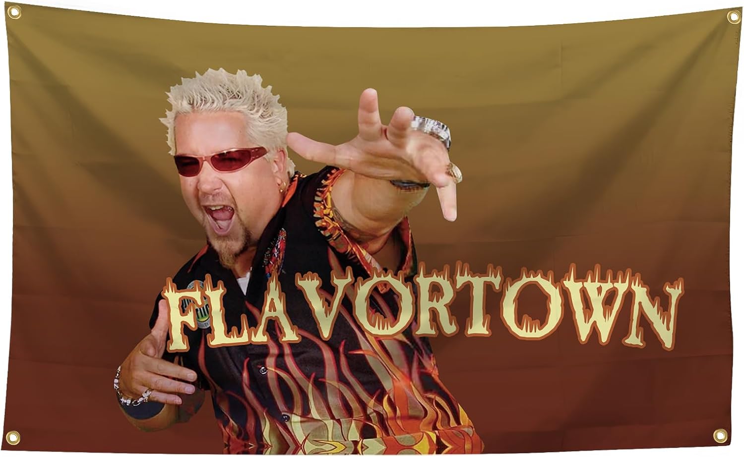 Amazon.com : Guy Fieri Flavortown Flag ，3x5 Feet Flag Funny Poster ...