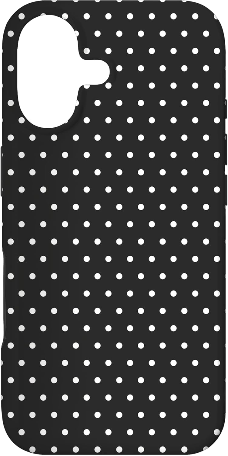Polka Dot Pattern Black and White Case for iPhone 17 : Amazon.co.uk ...