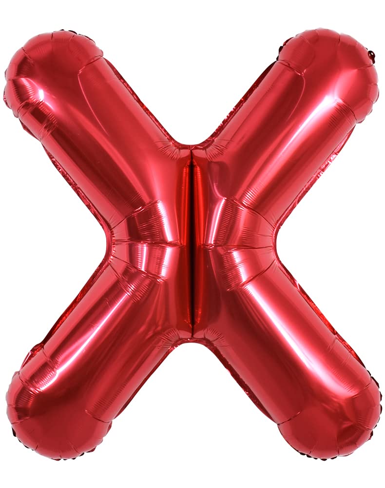 Snapklik.com : TONIFUL 40 Inch Large Bright Red Letter Balloons A-Z