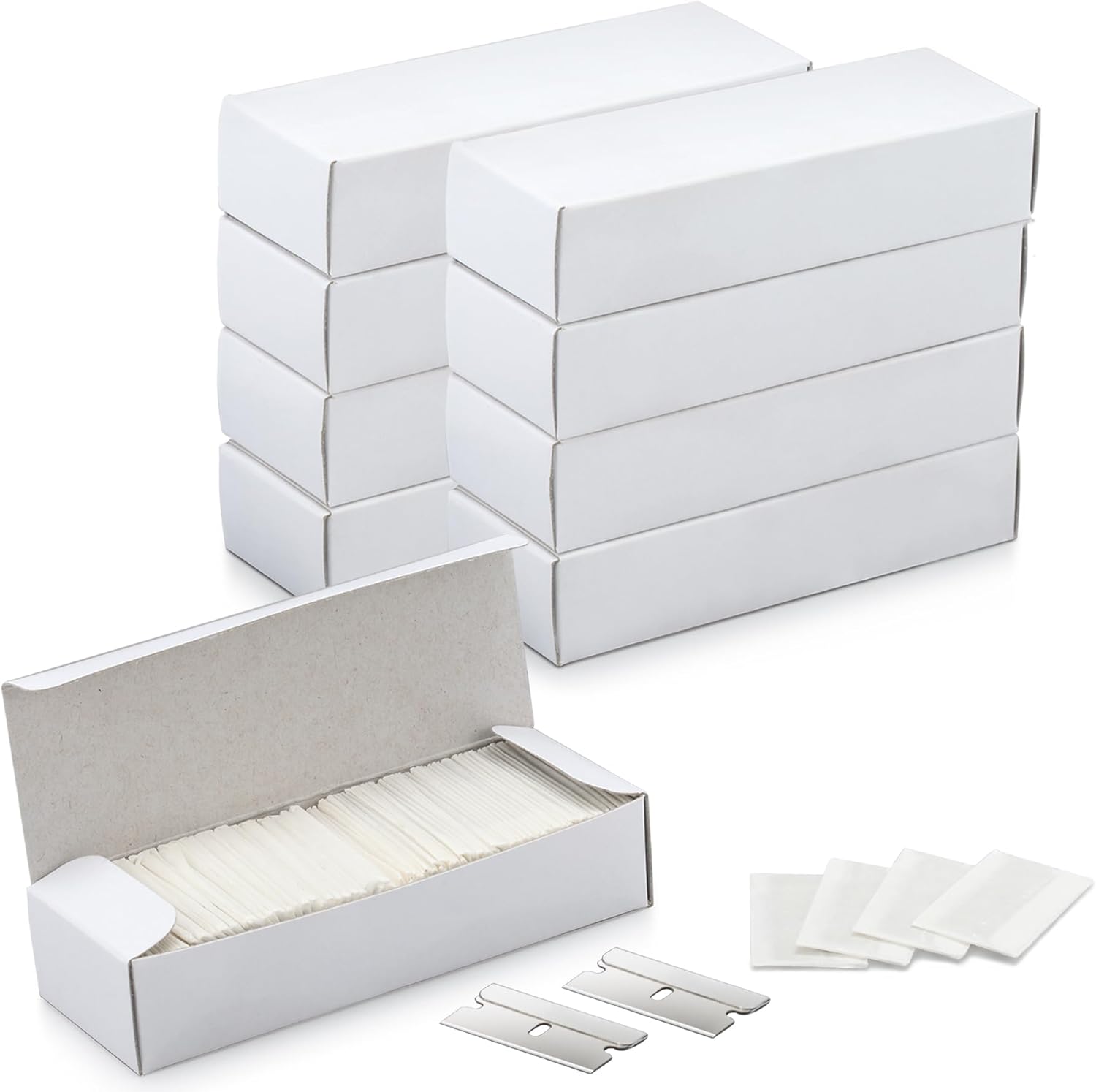 Amazon.com: REXBETI 800PCS Single Edge Razor Blades, Industrial Scraper ...