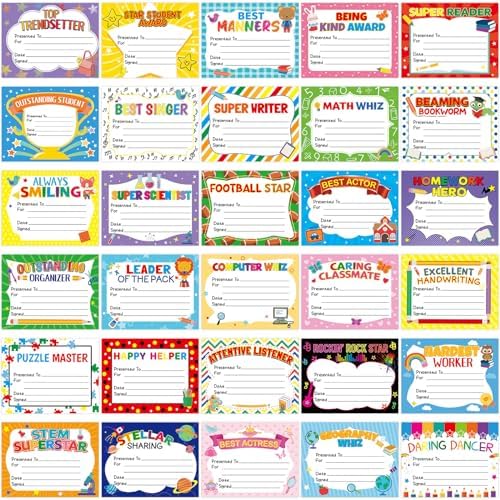 Amazon.com : 40PCS Student of Award Certificates End of The Year ...