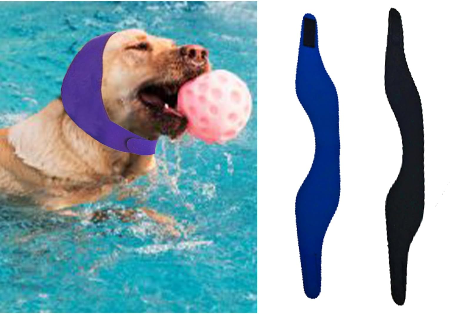 Amazon.com: iFuntecky Dog Ear Covers for Bath - Dog Swim Cap for Ear ...