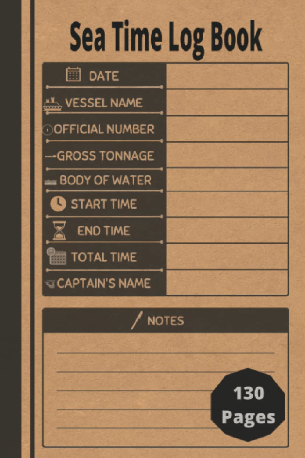 Sea Time Log Book: Merchant Mariner License Hour Notebook: Galdez, Tom ...