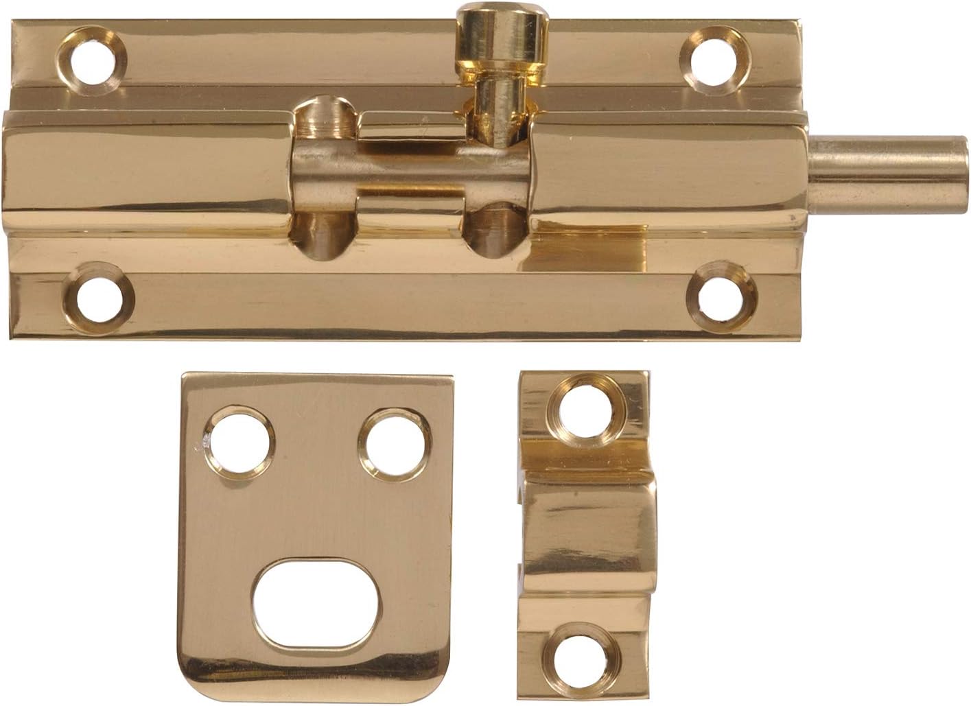 Hardware Essentials 851017 Barrel Bolt Bright Brass 3' - Amazon.com