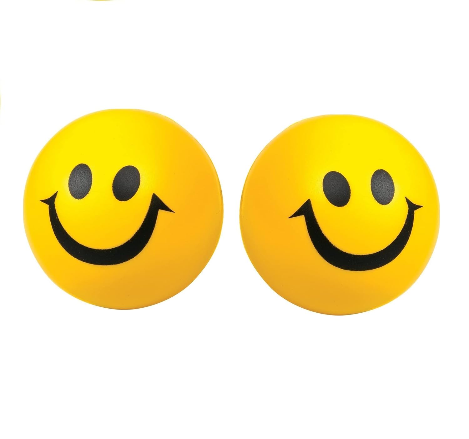 Magrido Stress Reliever Smiley Face Ball – Pack of 2 | Soft Squeeze ...