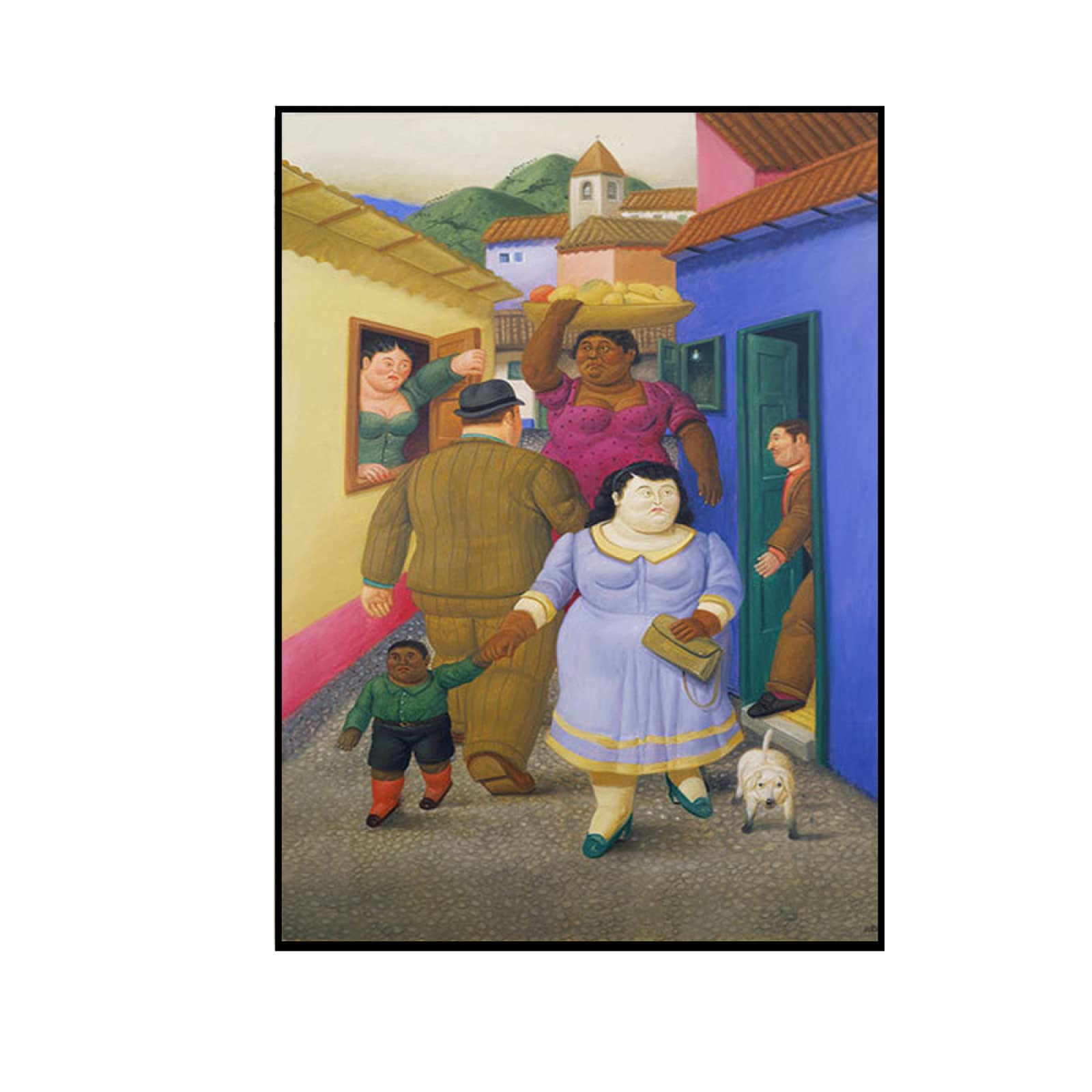 Buy WBSWJD Fernando Botero Figures Wall Art Fernando Botero Prints ...