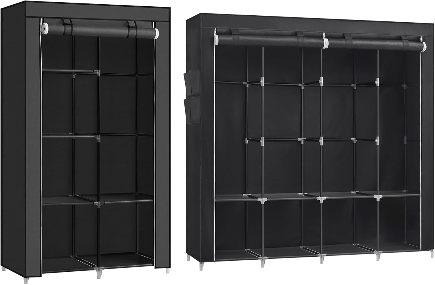 2 And 4 Column Wardrobe Set SONGMICS 2-Column & 4-Column Wardrobe ...
