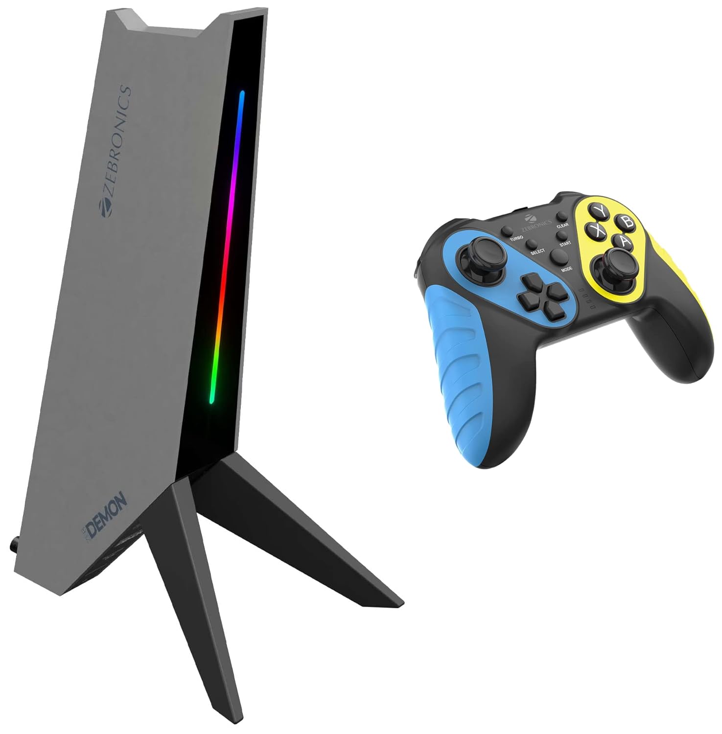 ZEBRONICS Zeb-Demon Tabletop Over Ear Gaming Wired Headphone Stand with ...