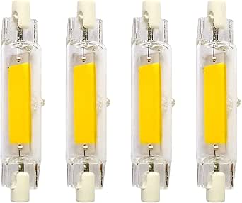 Qixivcom 4 Pack 78mm 10W R7S LED Bulbs LED COB Light 100W Halogen ...