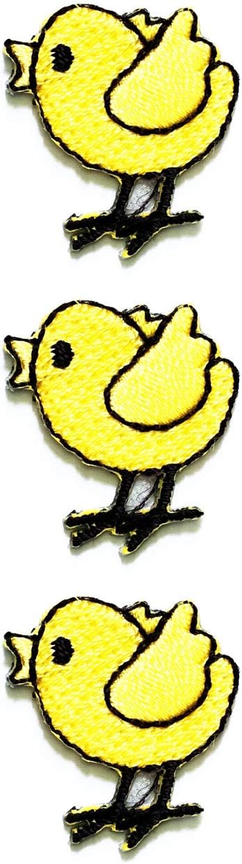 Amazon.com: Set 3 Pcs Mini Small Cute Little Yellow Chick Animal Iron ...