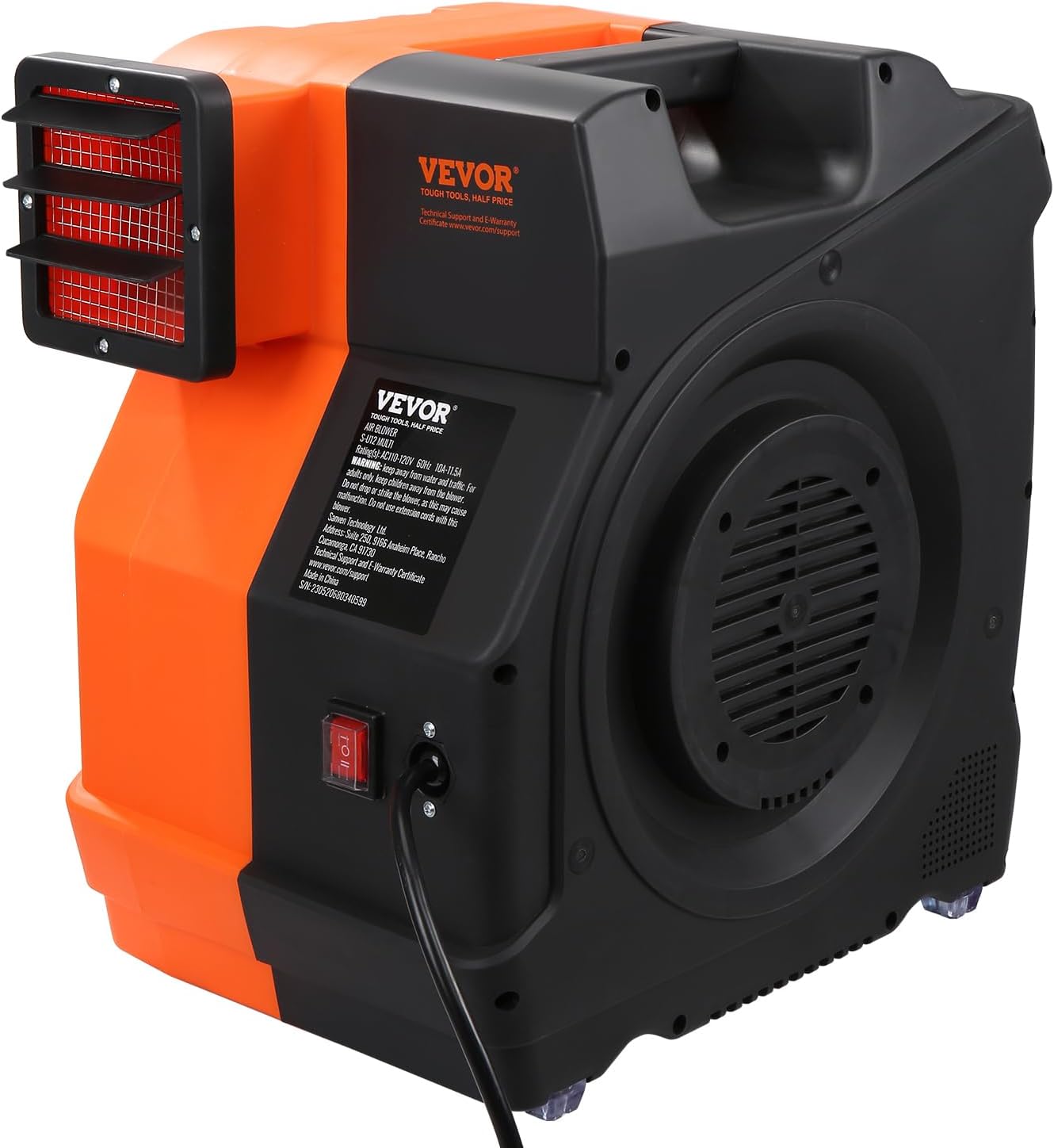 Amazon.com : VEVOR Inflatable Blower, 1100W, 1.5 & 1.7 HP Bounce House ...