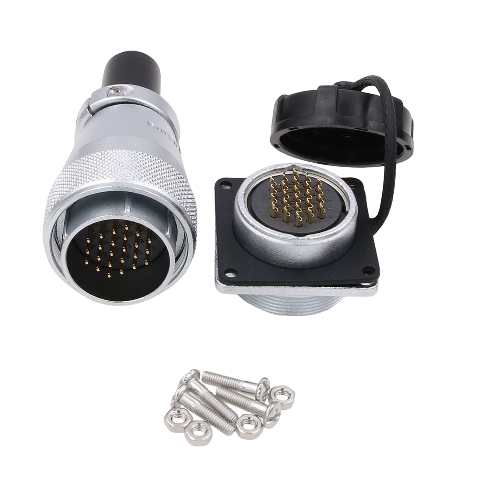 Amazon.com: Eonvic WEIPU WS28 24 Pin Connector Waterproof IP67 Metal ...