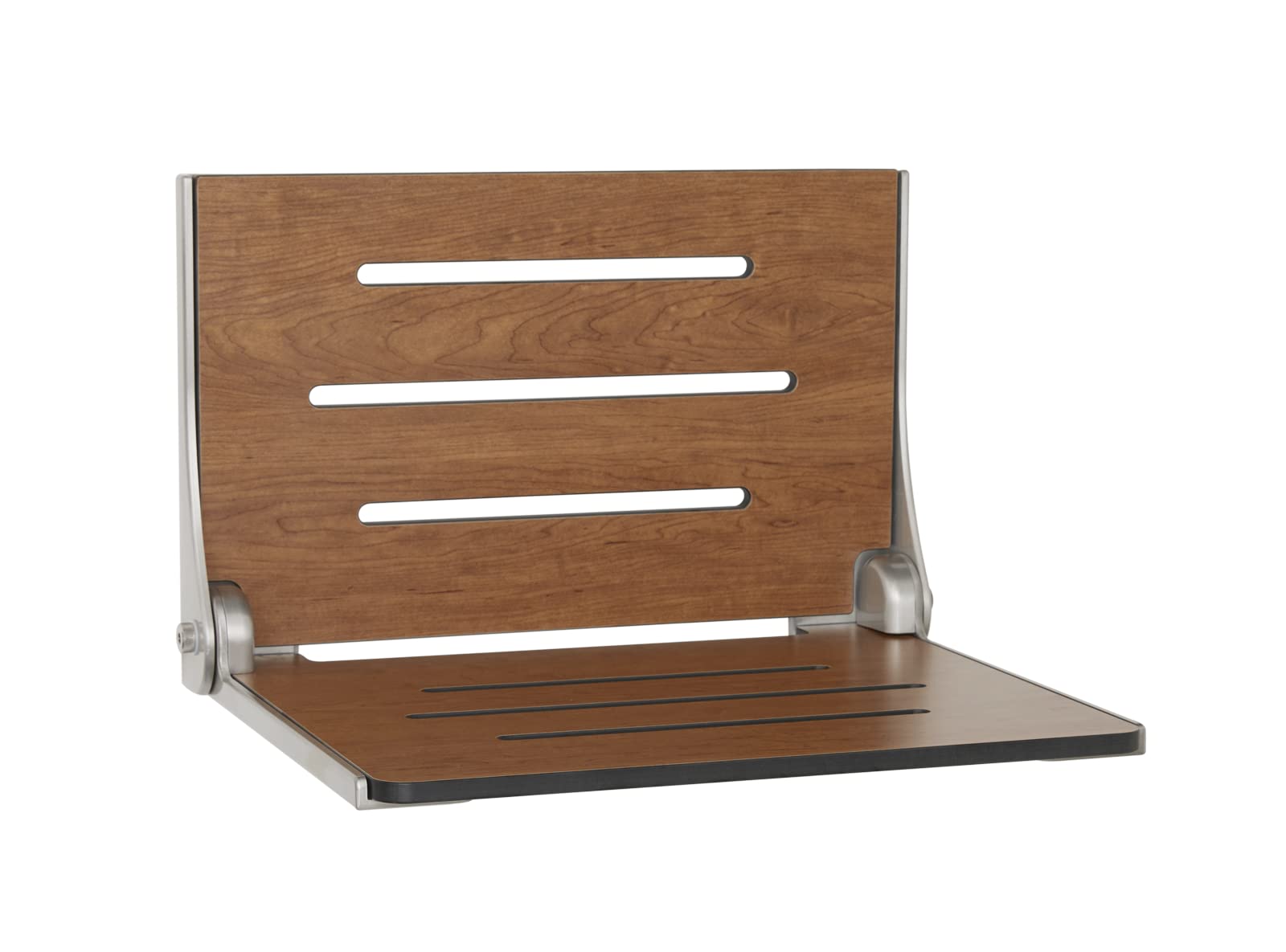 Amazon.com: Seachrome Silhouette Folding Wall Mount Shower Bench Seat ...