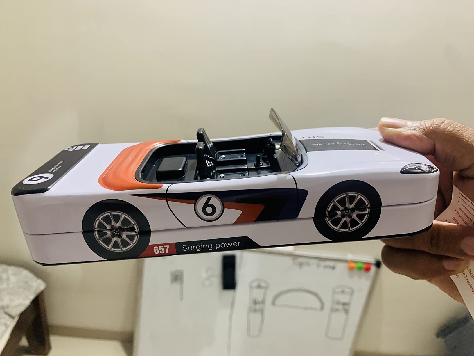 FunBlast Metal Car Pencil Box For Kids Double Layer Metal Pencil Case ...
