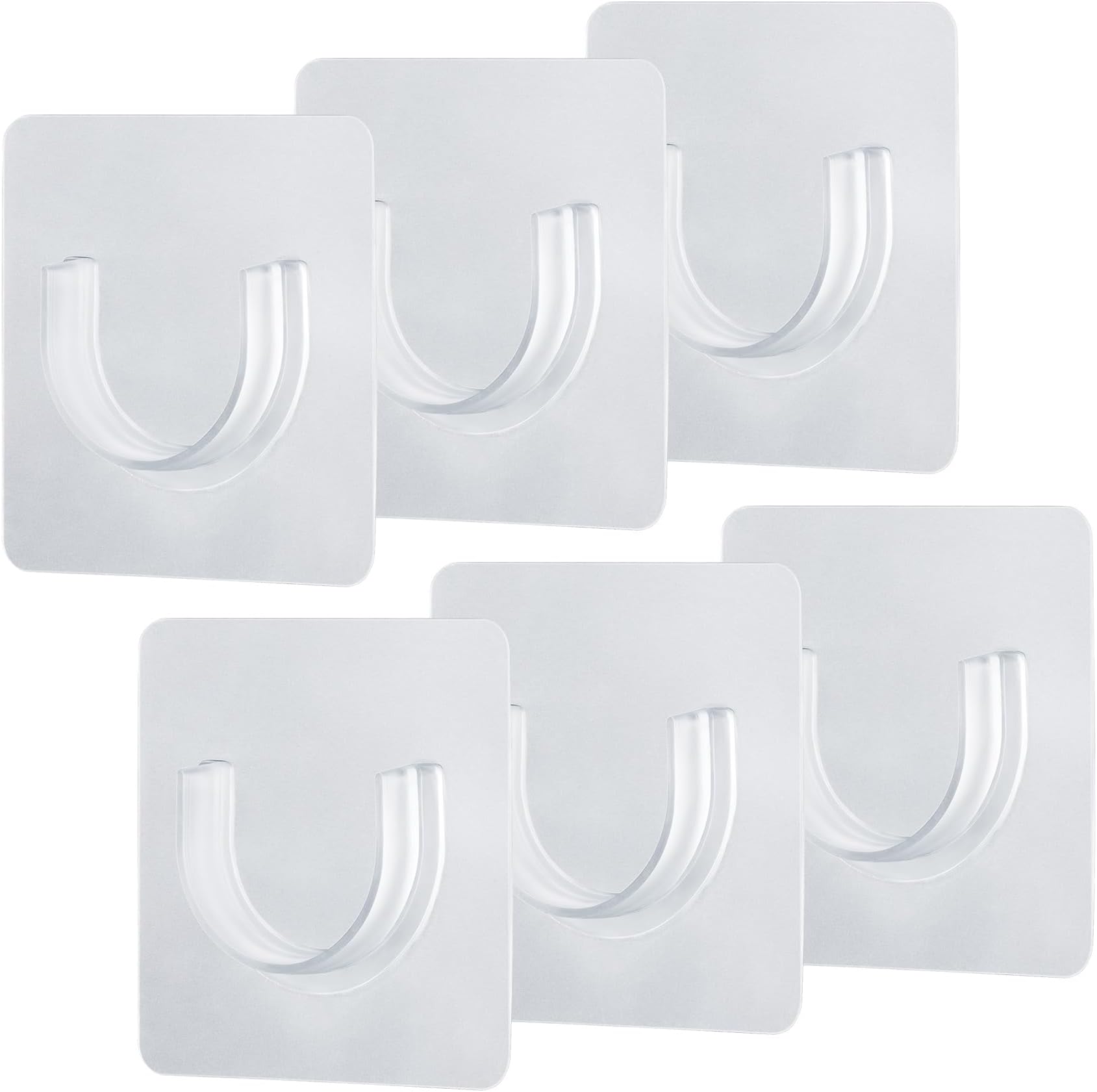 Amazon.com: 2 Pcs Adhesive Shower Curtain Rod Holder Wall Mounted ...