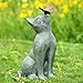 Amazon.com : SPI Home Cat and Butterfly Curiosity Garden Statue Green 7 ...