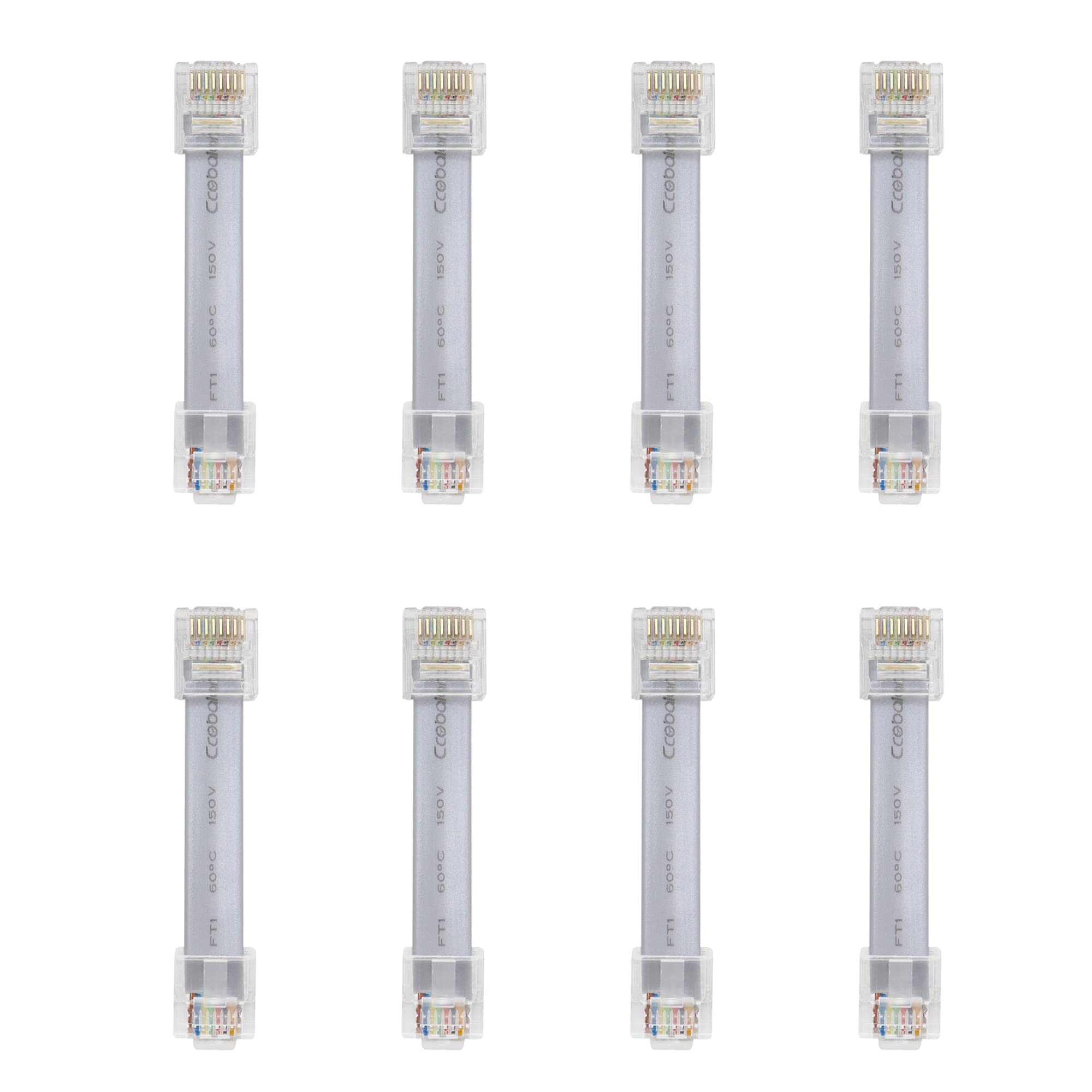RIIEYOCA Short Cat5e Ethernet Patch Cable 5 CM,Flat RJ45 Computer LAN ...