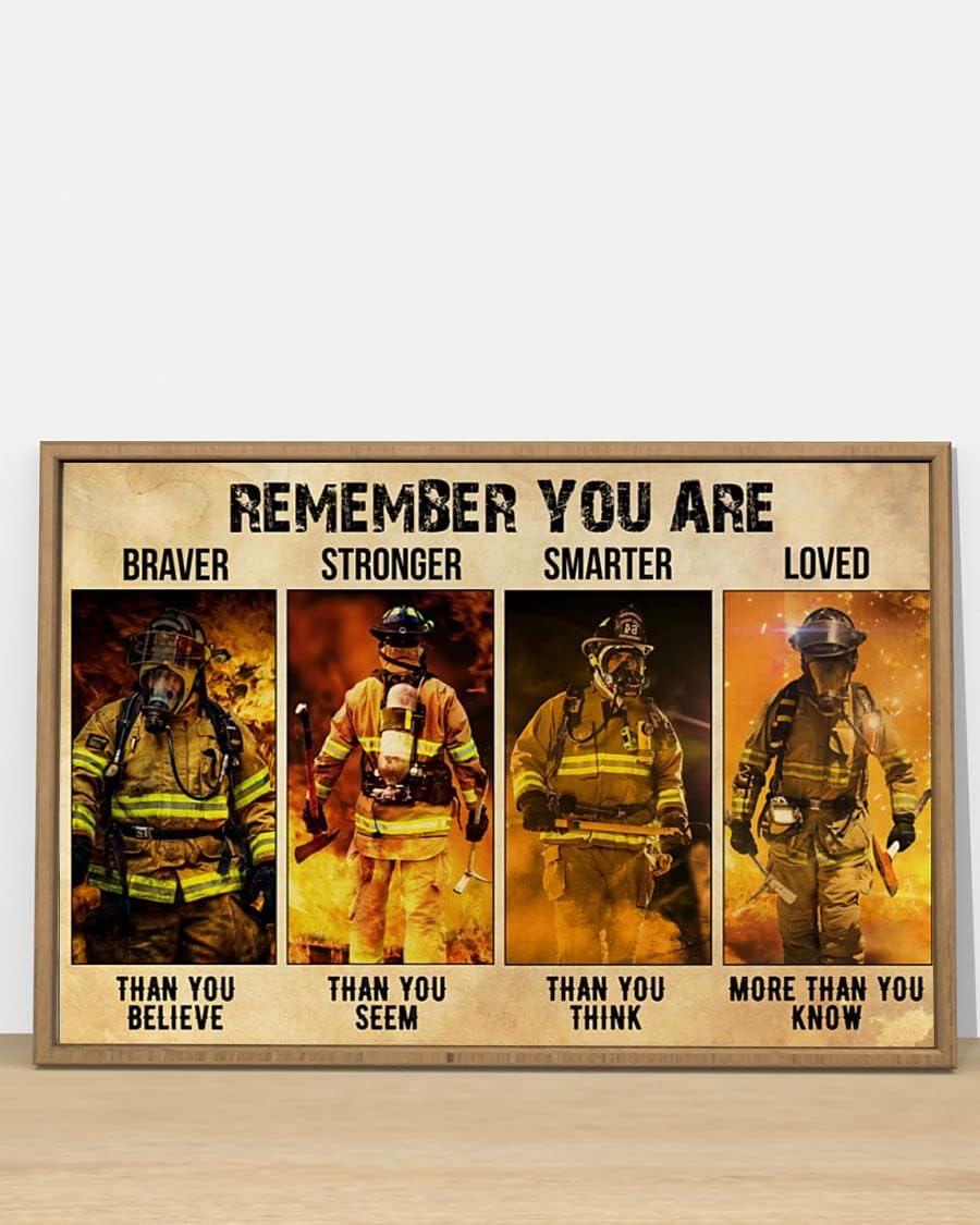 Amazon.com: QKIODS Firefighter Always Remember You are Sign Retro Metal ...