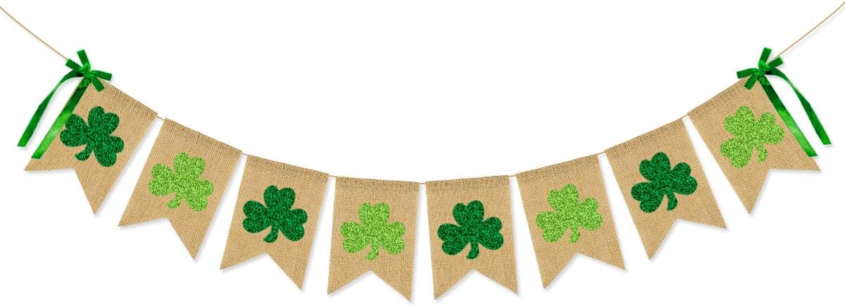Amazon.com: St Patrick's Day Banner with Irish Holiday Symbols - 2 ...