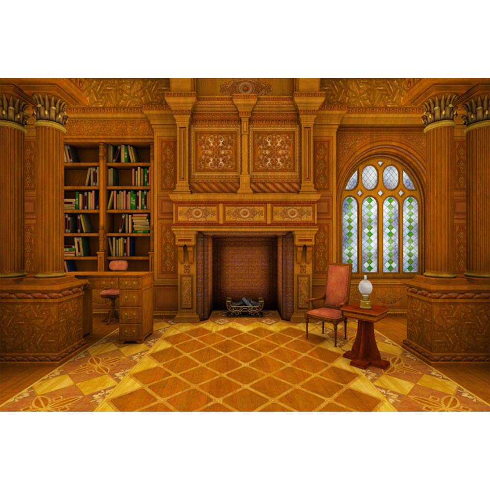 Amazon.com : DORCEV 7x5ft Enchanted Library Backdrop Fantasy Magic ...