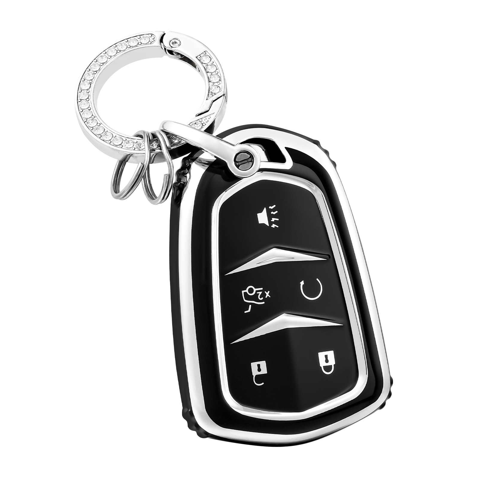Amazon.com: OFFCURVE for Cadillac Key Fob Cover, Premium Soft TPU Key ...
